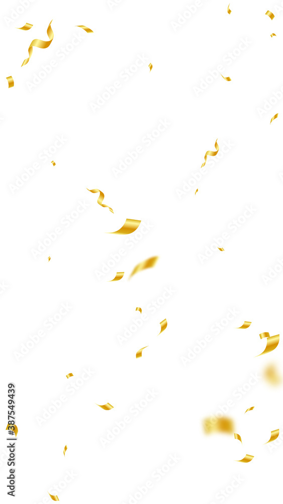 Streamers and confetti. Gold streamers tinsel and Stock Vector | Adobe ...