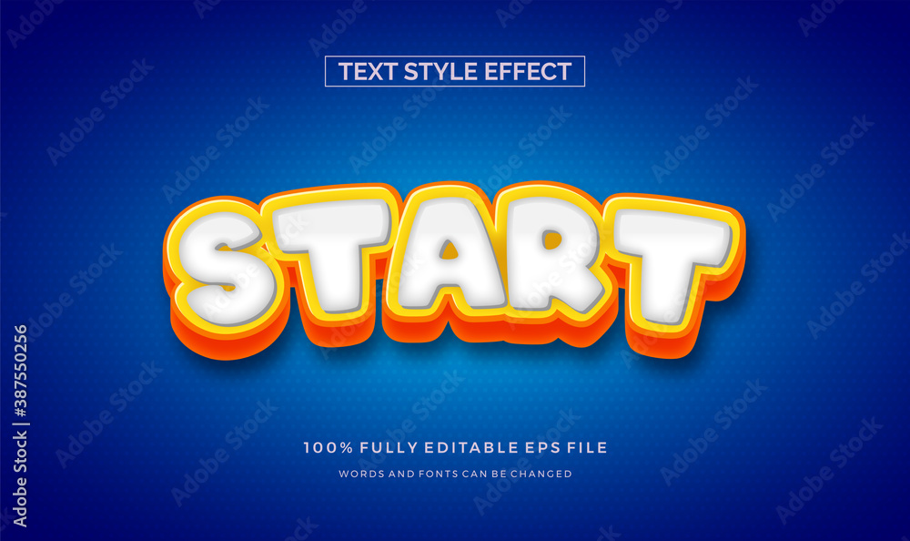 Modern editable text style effect illustrator. vector design template ...