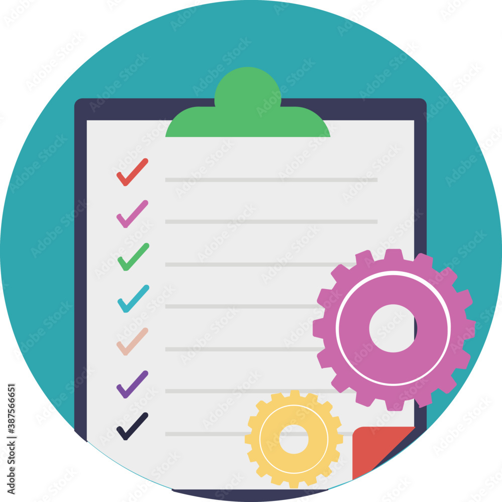 Clipped checklist in board and marking pen, together offering idea of ...