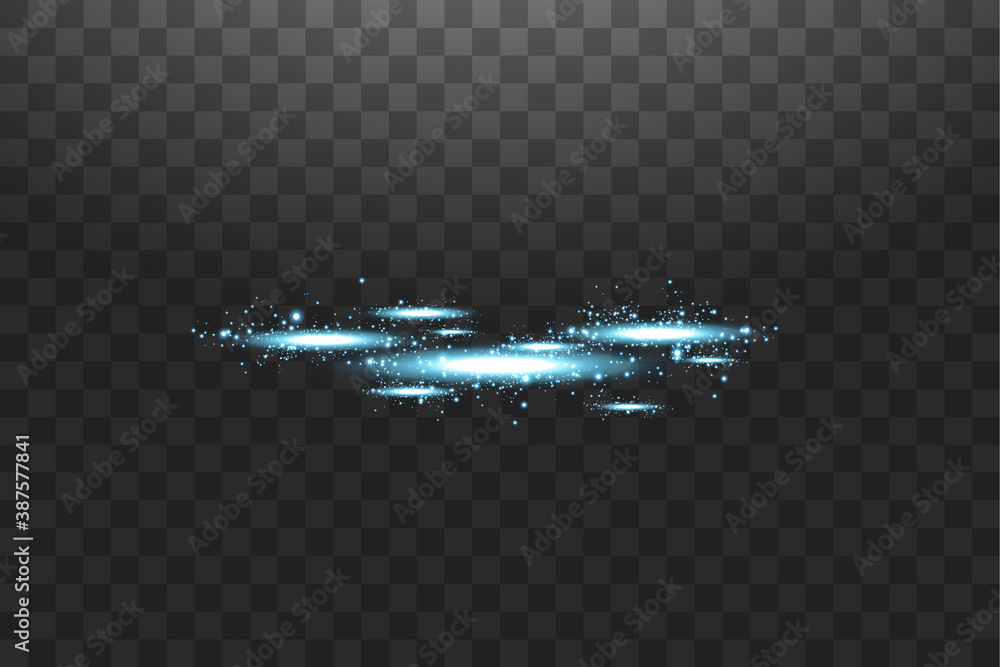 Vector light sources, backlights. Isolated on black transparent ...