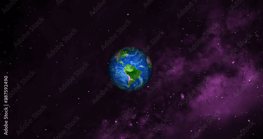 3d rendered photo realistic earth planet. Beautiful green earth planet ...