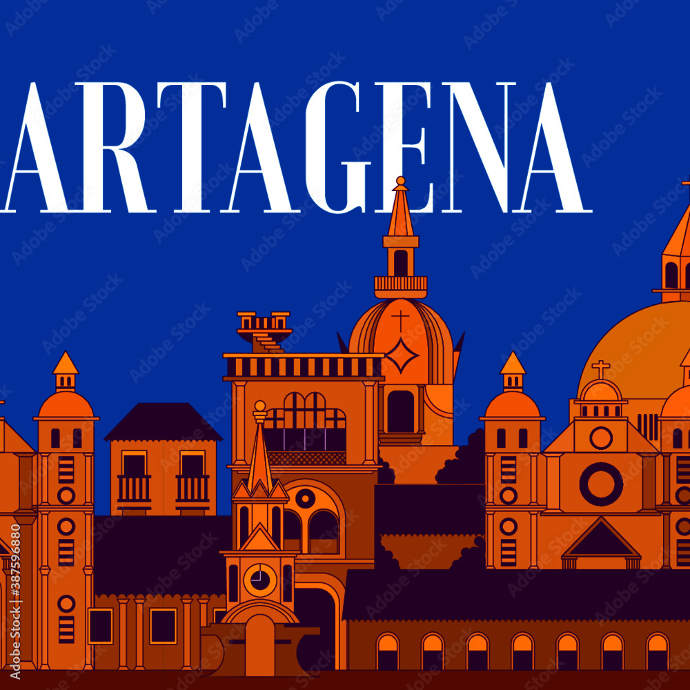 Independencia de Cartagena Stock Vector | Adobe Stock