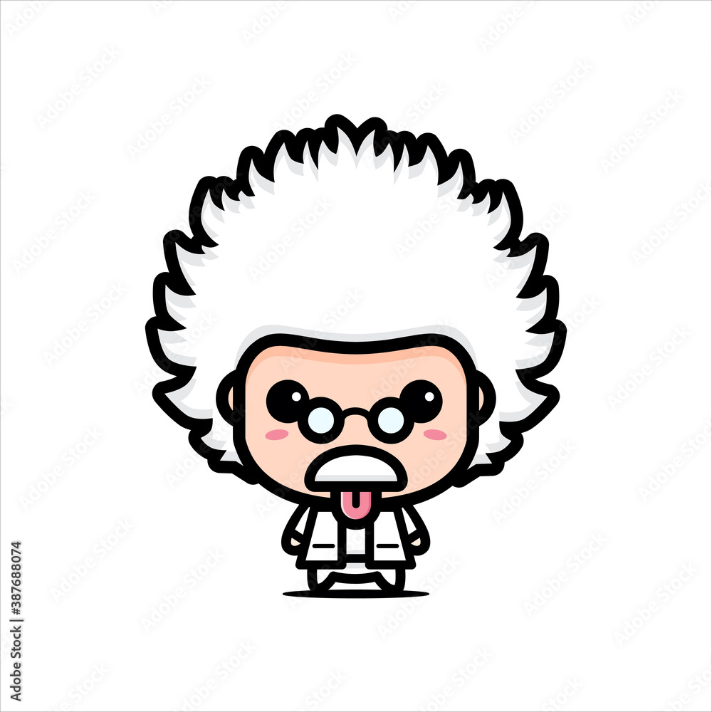 cute professor character vector design Stock Vector | Adobe Stock