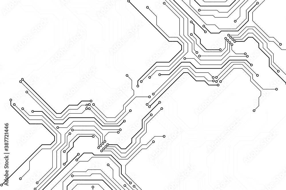 Circuit Board Technology Electronic Scheme Pattern Abstract Background ...
