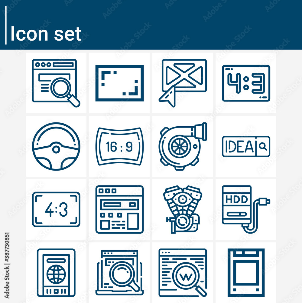 Simple set of torque related lineal icons. Stock Vector | Adobe Stock