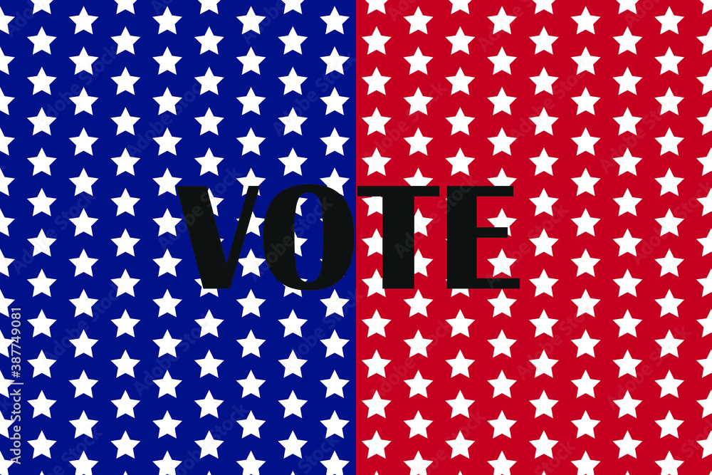 US American presidential election. Election day. United States of ...