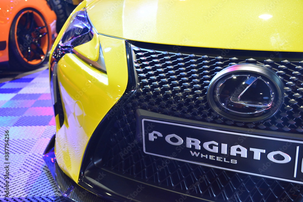 Lexus LC at Manila Auto Salon car show in Pasay, Philippines Stock ...