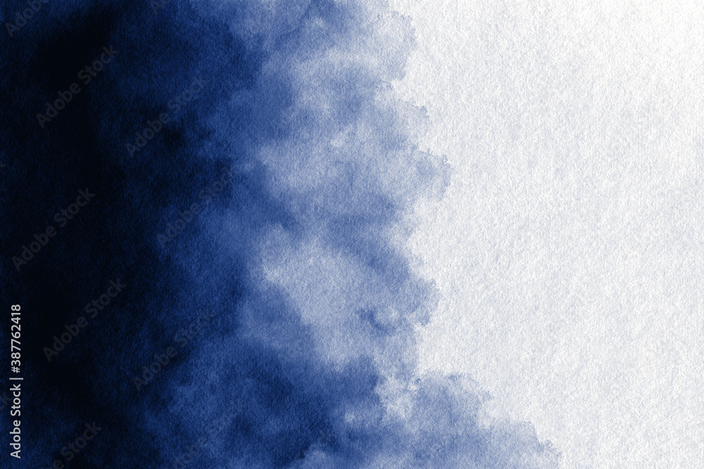 Navy blue watercolor and paper texture in good quality. Flowing paint ...