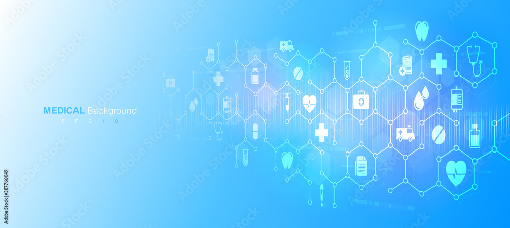 Health Care Medical Innovation Concept Background. Abstract Medical ...