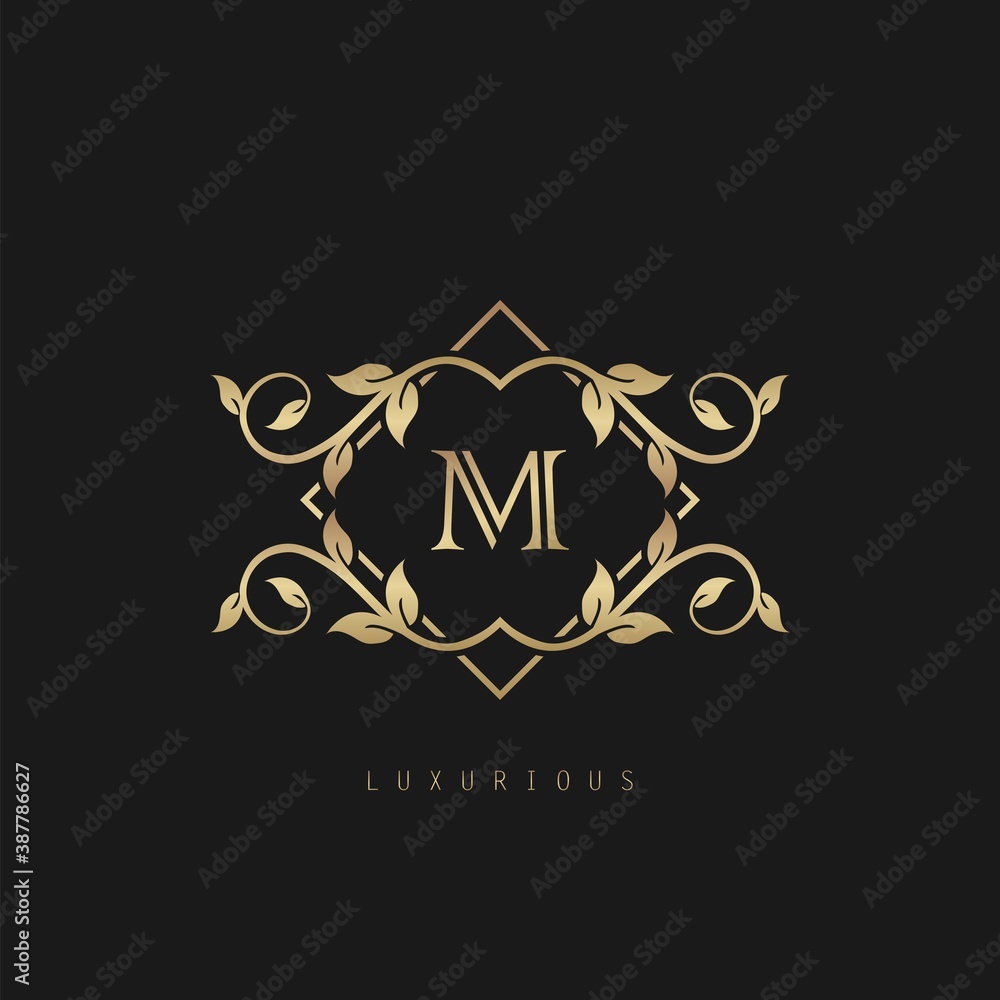 Classic Vintage Letter M logo. Vector logo design concept classic ...
