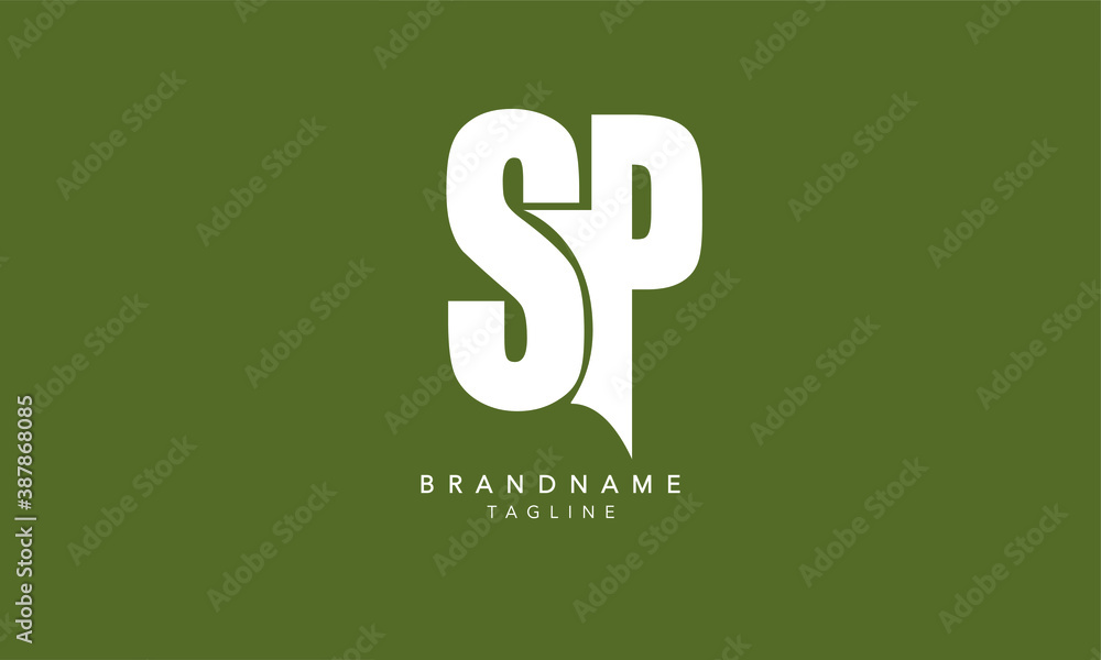Alphabet letters Initials Monogram logo SP, PS, S and P Stock Vector ...