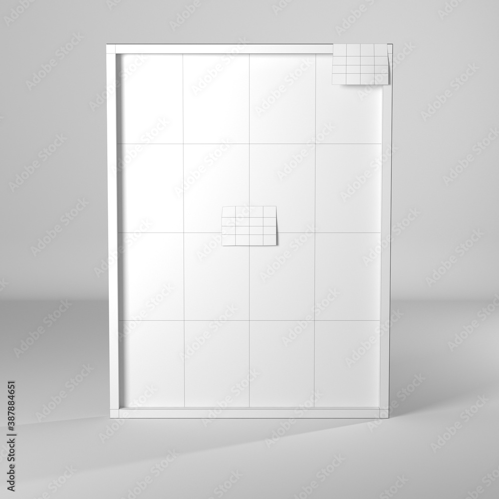 Ilustración 3d de cuadro de arte estilo wireframe/estructura alambrica ...