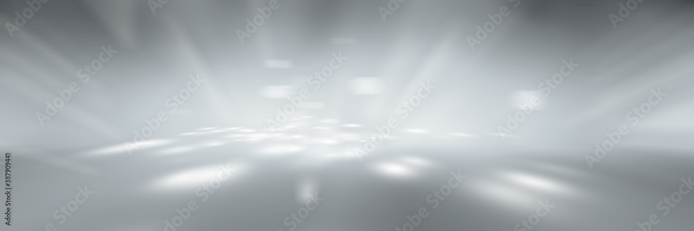 soft gray studio room background, grey floor backdrop with spotlight ...
