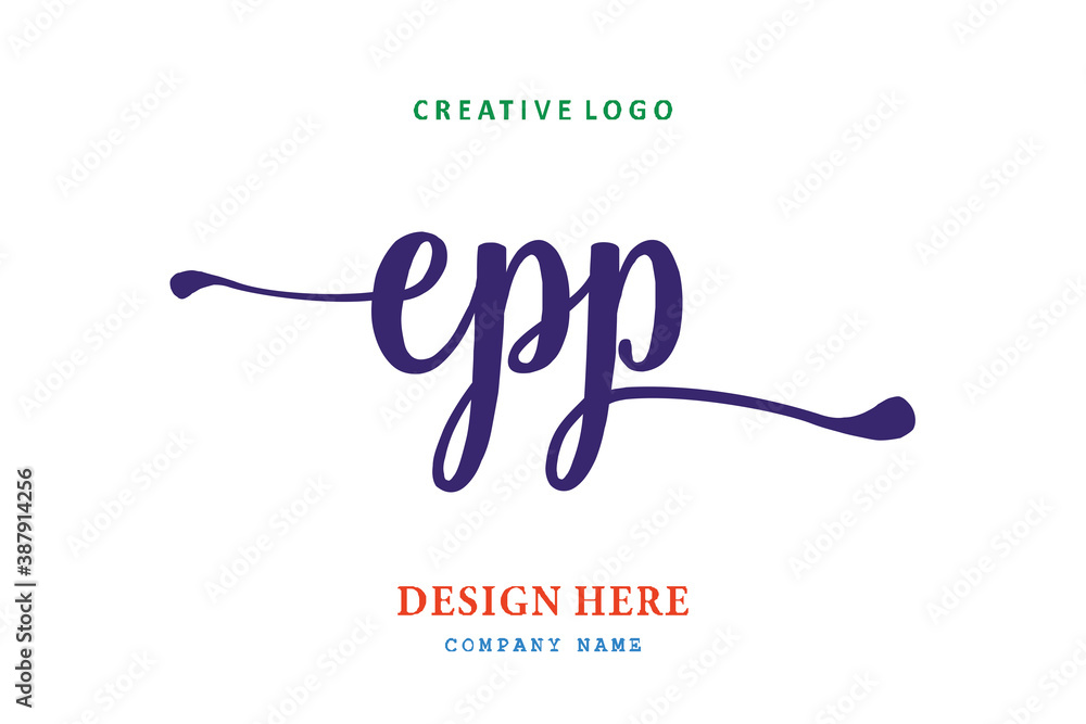 EPP lettering logo is simple, easy to understand and authoritativePrint ...