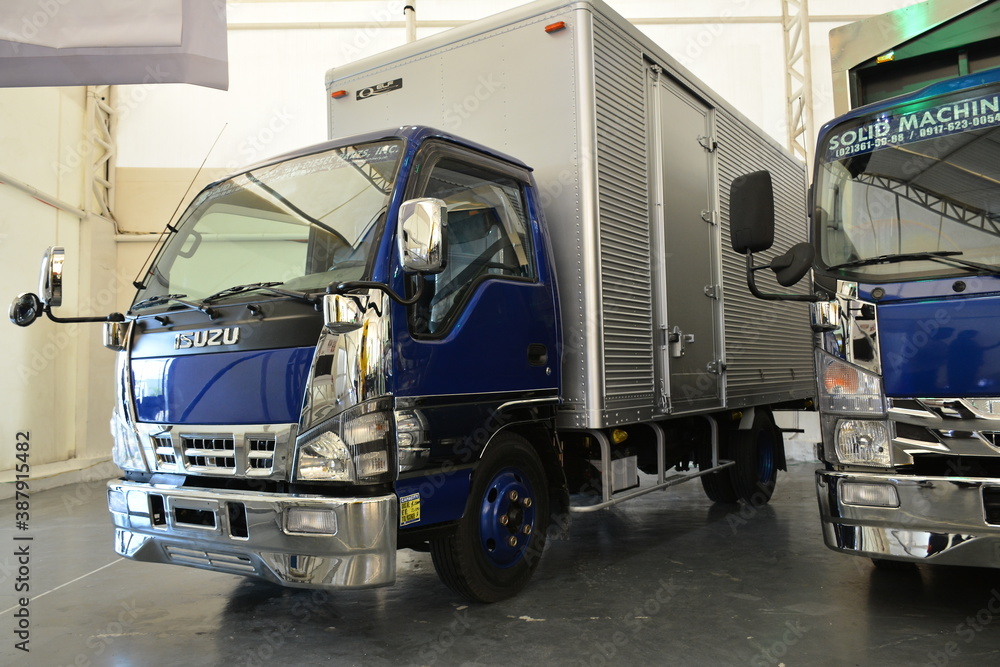 Isuzu delivery truck in Pasig, Philippines Stock Photo | Adobe Stock