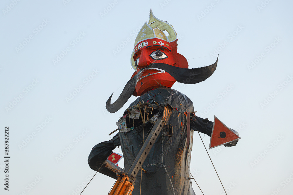 Dussehra Festival Celebration in India and burning of the Ravan effigy ...