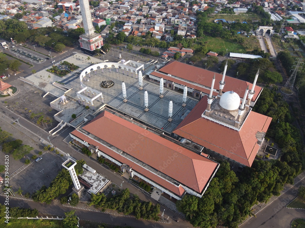 the grandeur of the Great Mosque of Central Java, Semarang Indonesia ...