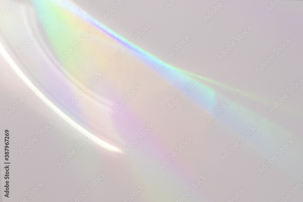 Blurred rainbow light refraction texture overlay effect for photo and ...