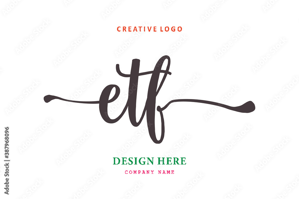 ETF lettering logo is simple, easy to understand and authoritative ...