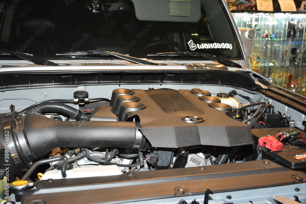 Toyota fj cruiser motor engine at 25th Trans Sport Show in Pasay ...