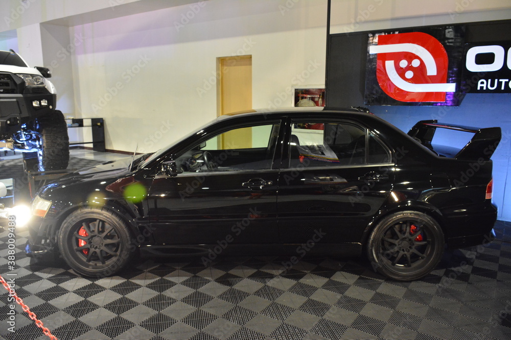 Mitsubishi lancer evolution 7 at 25th Trans Sport Show in Pasay ...