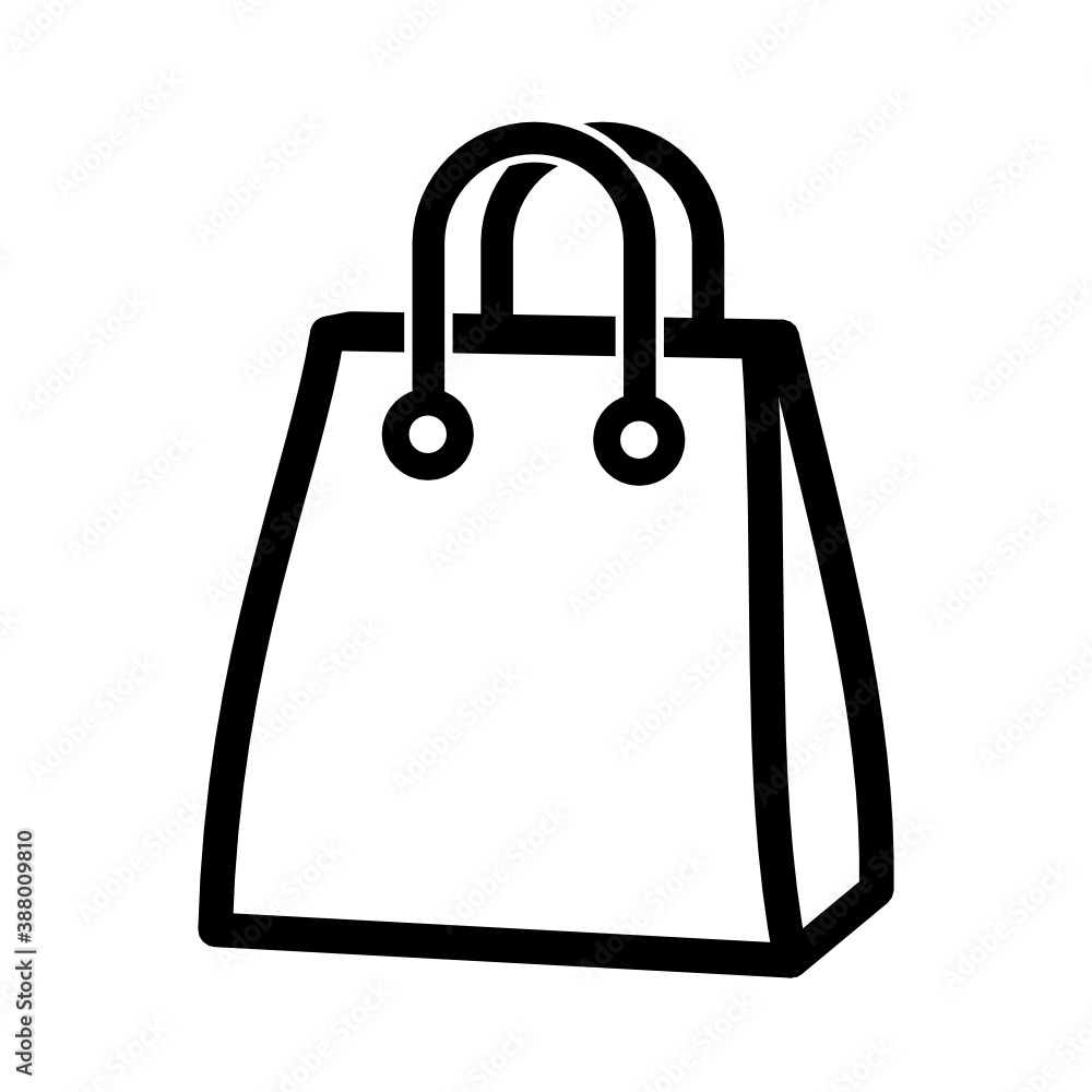torba papierowa na zakupy ikona Stock Vector | Adobe Stock