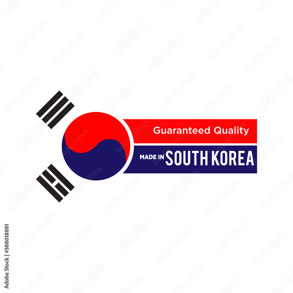 Made in South korea logo design template Stock Vector | Adobe Stock