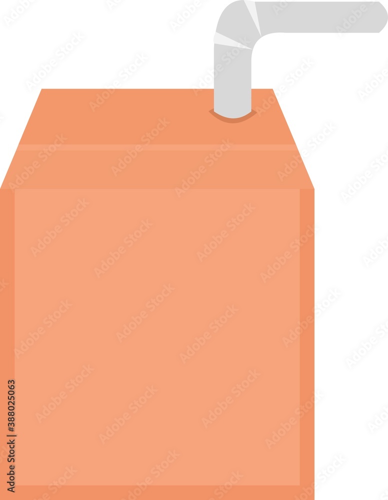 Vector emoticon illustration of a juice pack Stock Vector | Adobe Stock