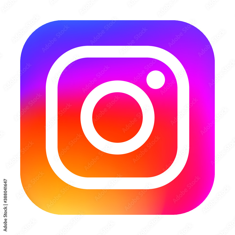 Instagram logo isolated on white background Stock-Vektorgrafik | Adobe ...