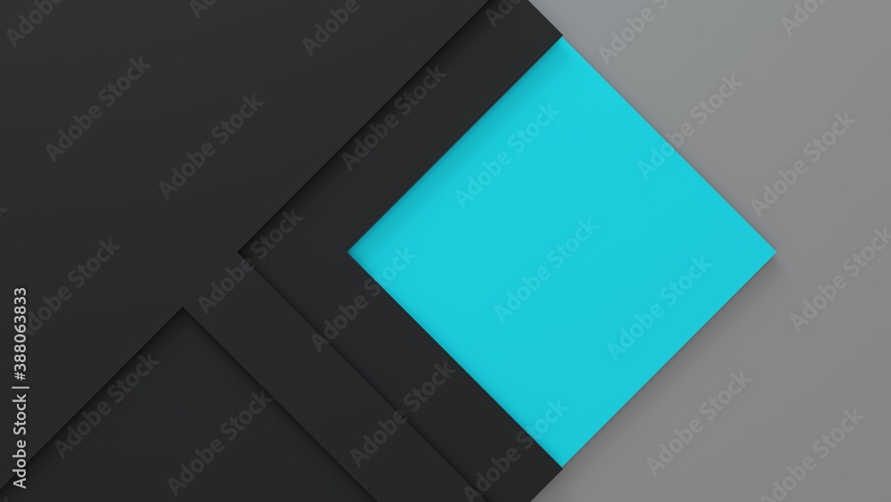 Blank flyer template. Corporate background is empty. 3d rendering Stock ...