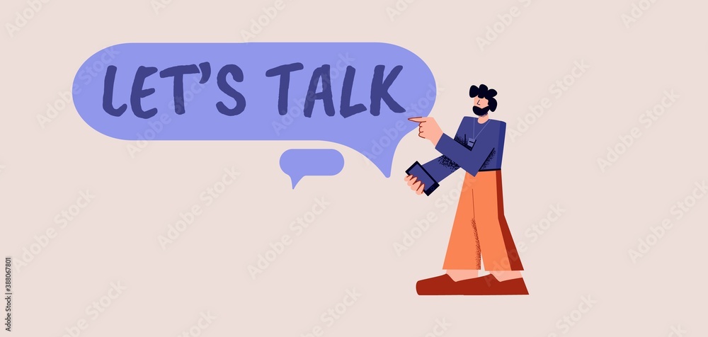 Lets talk poster. Symbol communication and purple discussion of ...