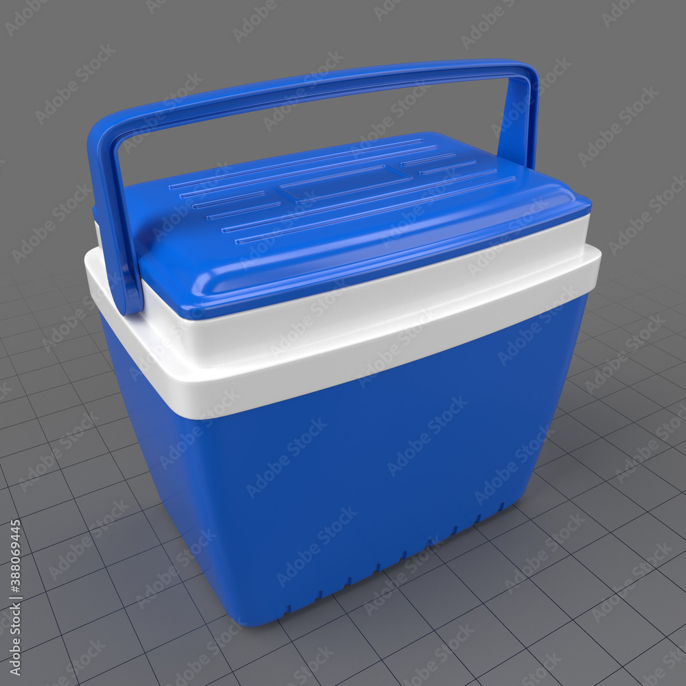 Cooler box with handle Stock 3D asset | Adobe Stock