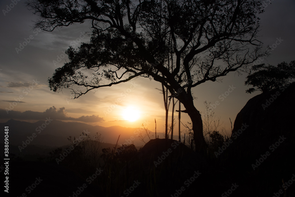 evening view from Pettigala and bambaragala also known as Pethiyagala ...