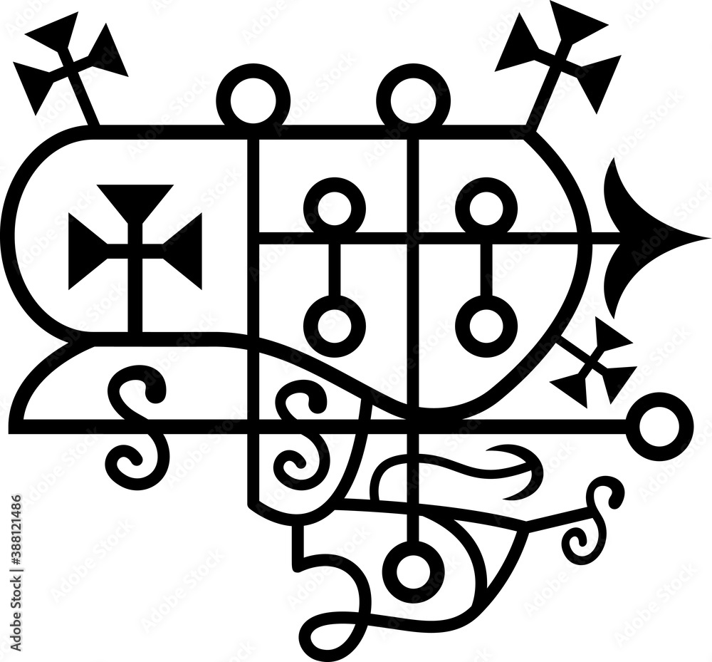 Vector Seal of Berith Goetic Sigil Daemon Spirit from the Ancient ...