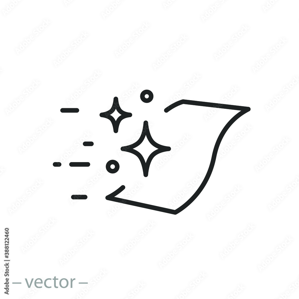 clean surface surface icon, cloth for easy polish, cleaner wipe cloth ...