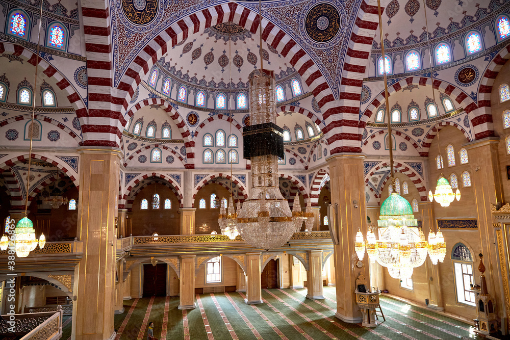 Mosque "Heart of Chechnya" named after Akhmat Kadyrov Stock Photo ...