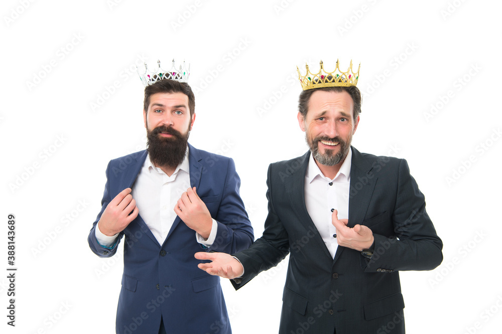 VIP concept. Rich and powerful people. Bearded men. Elite community ...