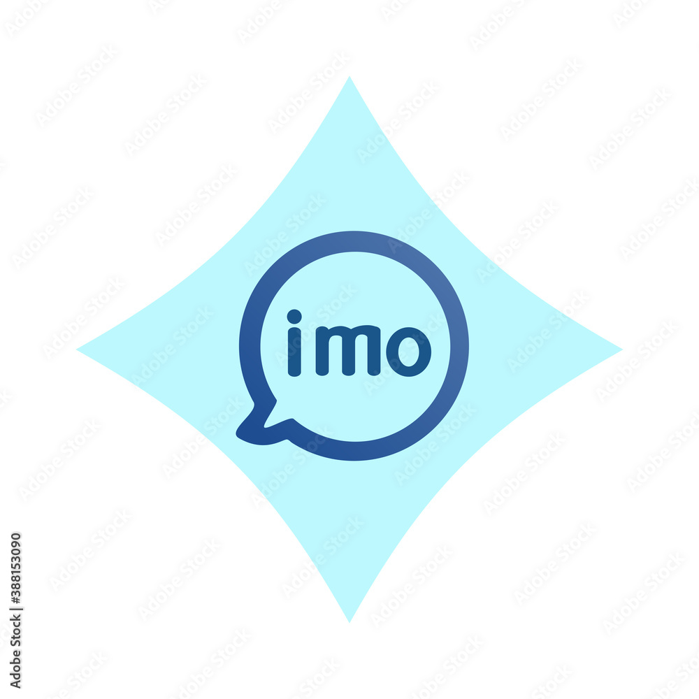 Imo logo. Imo free video calls and chat app logo. Imo video calls and ...