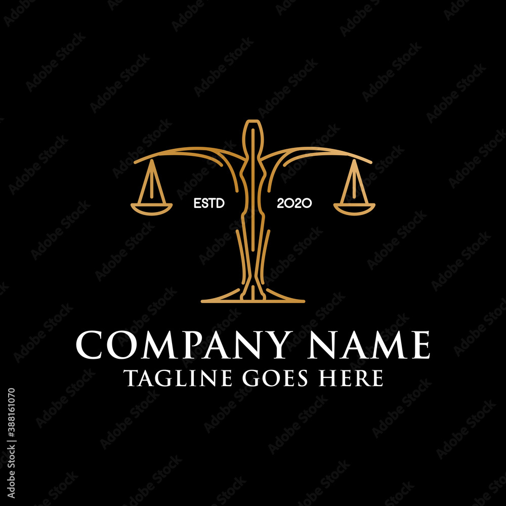Luxury legal consultant logo vector, best law firm logo design Stock ...
