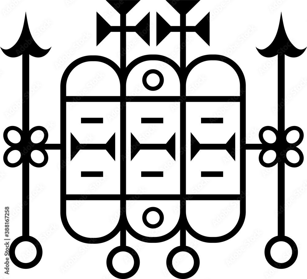 Vettoriale Stock Vector Seal of Forneus Goetic Sigil Daemon Spirit from ...