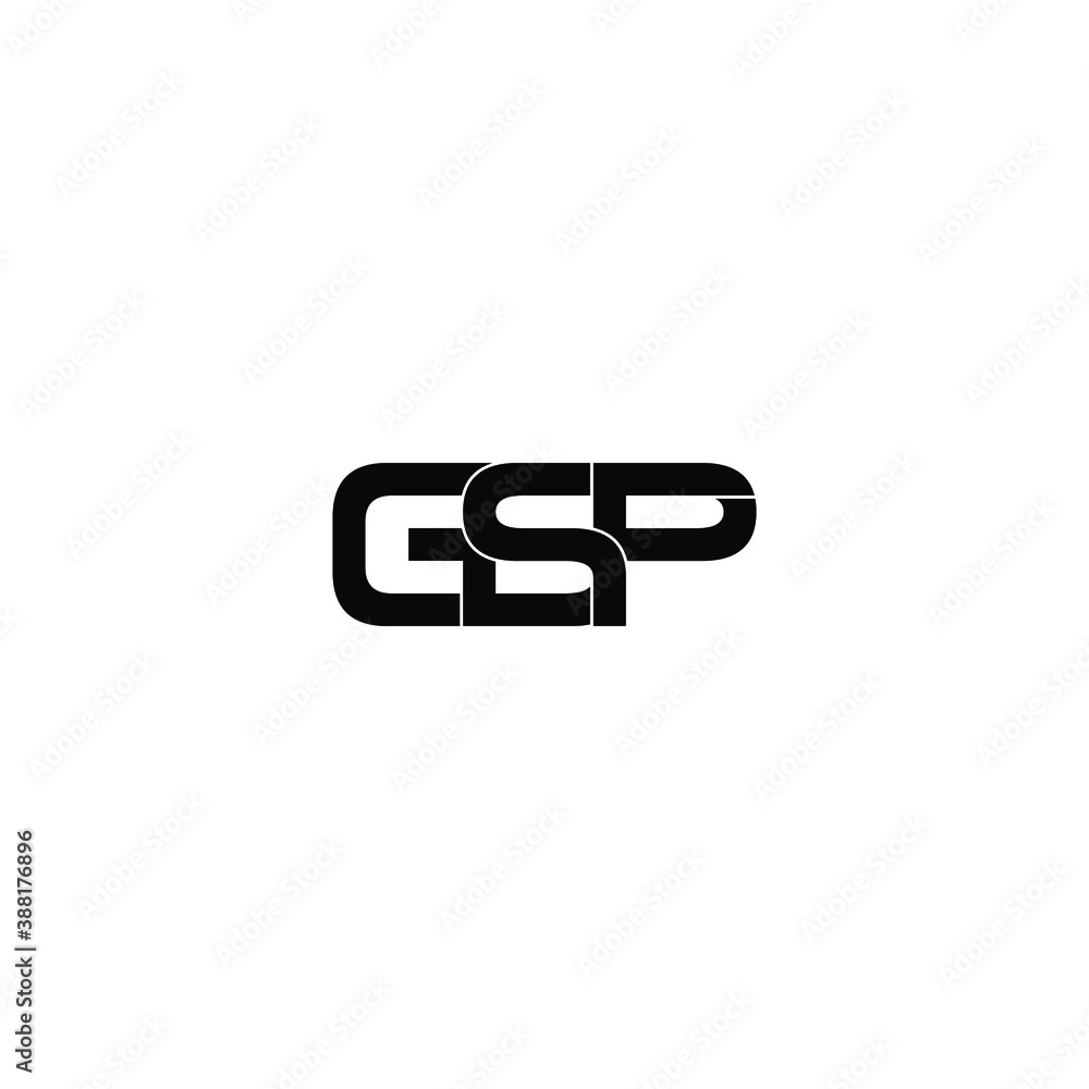 gsp letter original monogram logo design Stock Vector | Adobe Stock