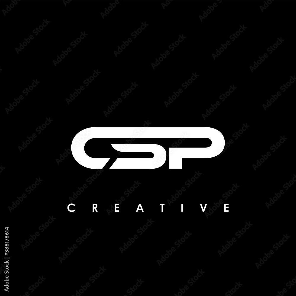 CSP Letter Initial Logo Design Template Vector Illustration Stock ...