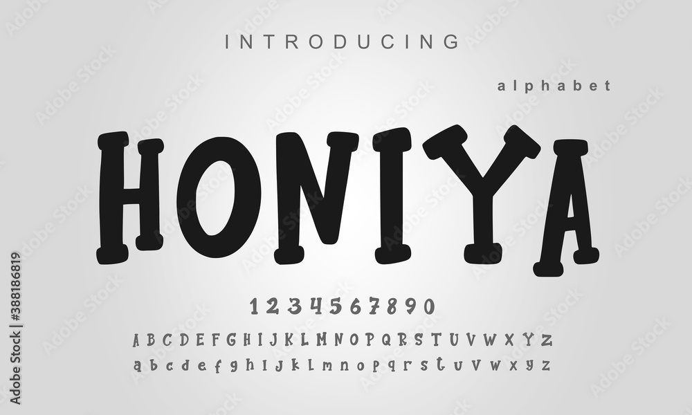 Honiya Font. Elegant alphabet letters font and number. Classic ...