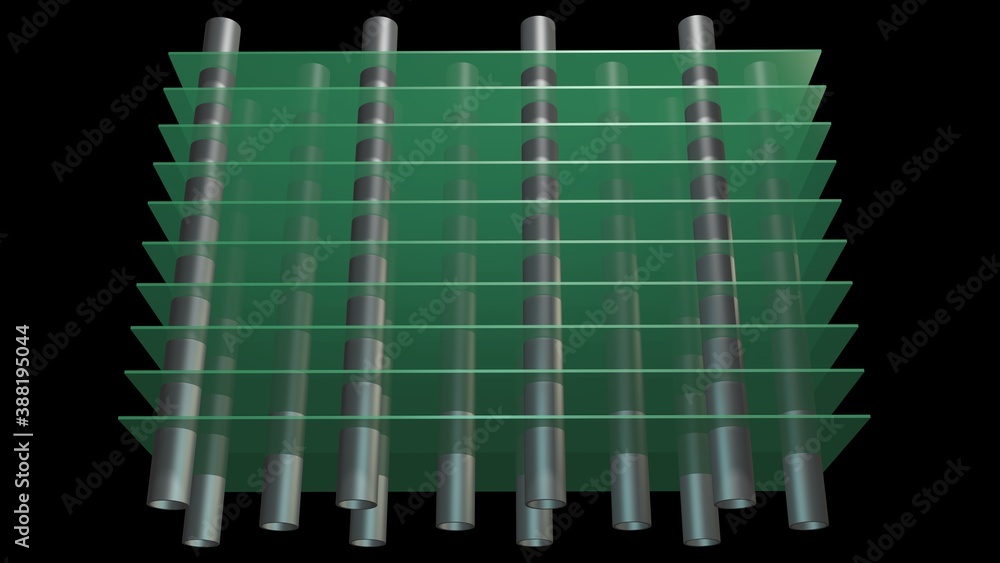 Microchannel heat exchange cooling system. Microfluidic cooling system ...