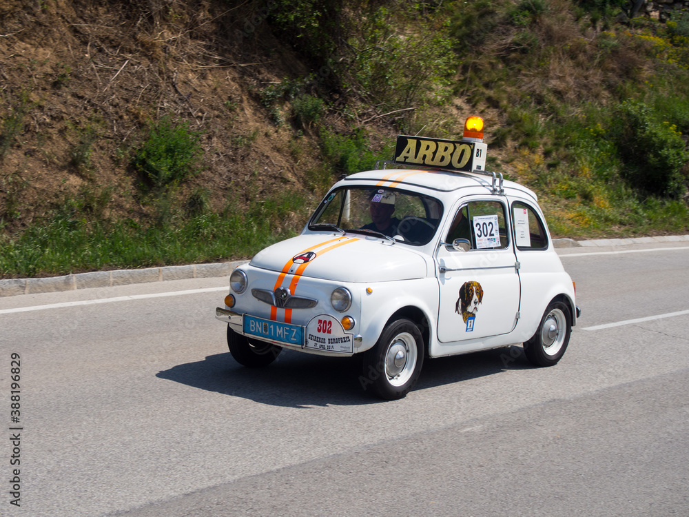 Steyr Puch 500, Arbö, vintage austrian compact limousine Stock Photo ...