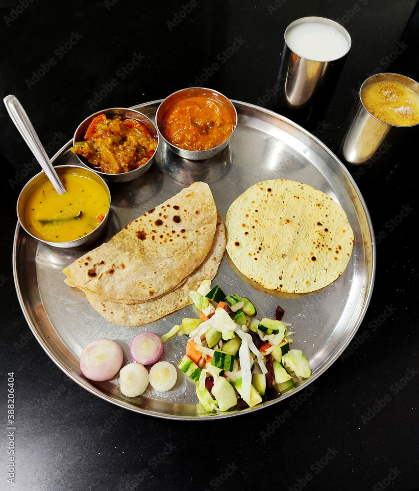 Simple Gujarati Thali