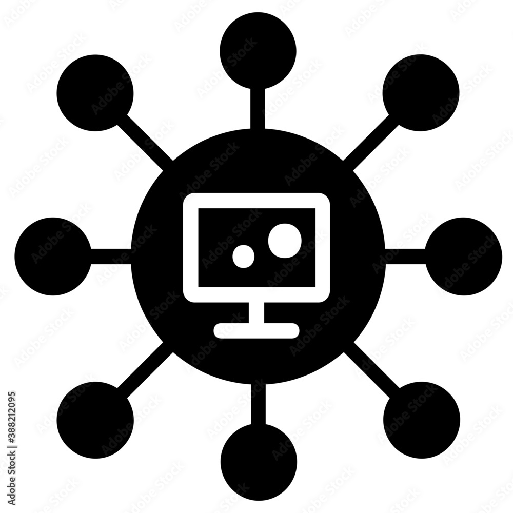 Star Topology Stock Vector | Adobe Stock