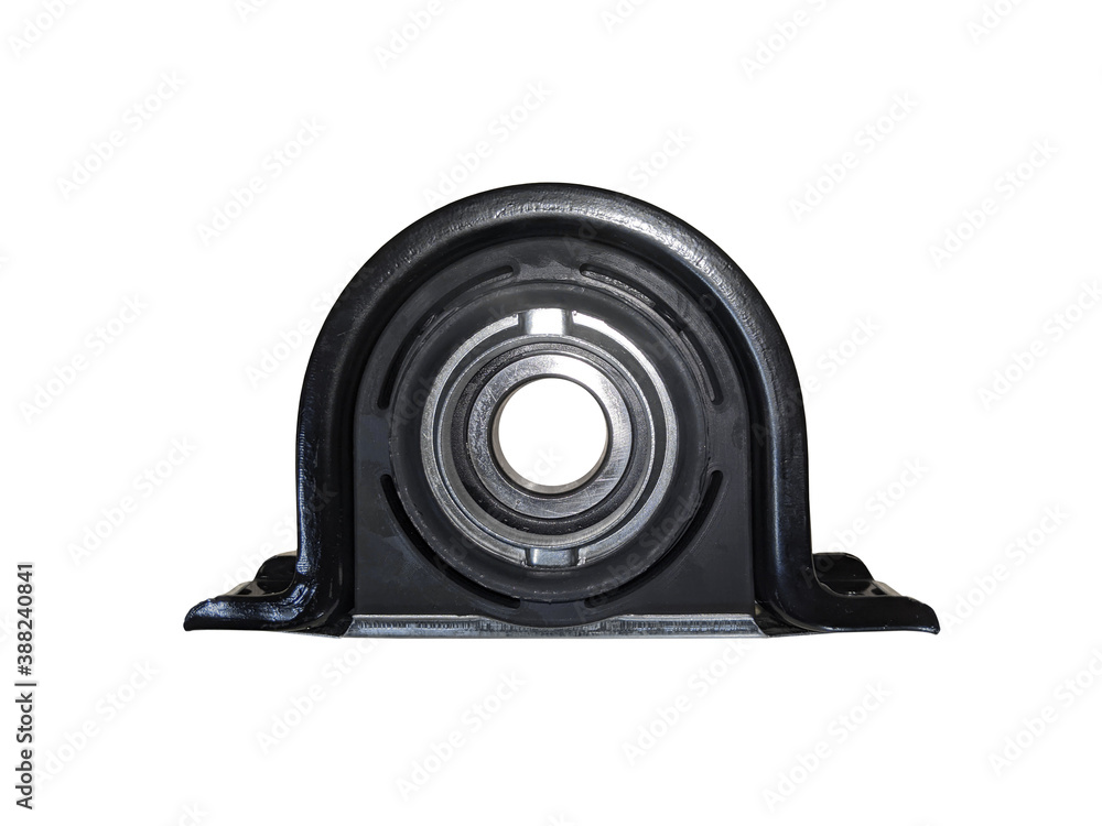 Support the drive shaft of rear wheels drive car isolated of white ...
