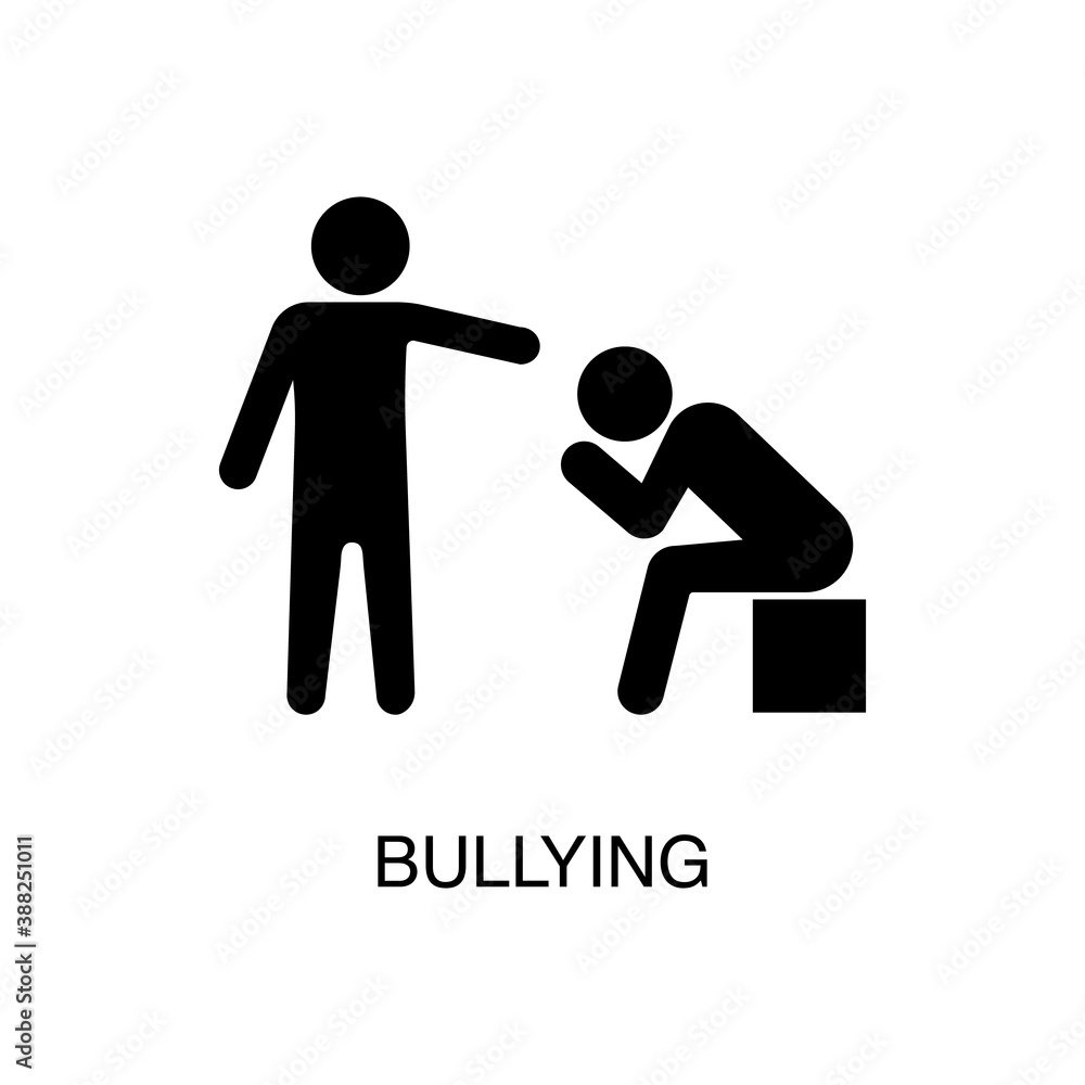 Bully icon. Bullying logo. Vector illustration. Stock Vector | Adobe Stock