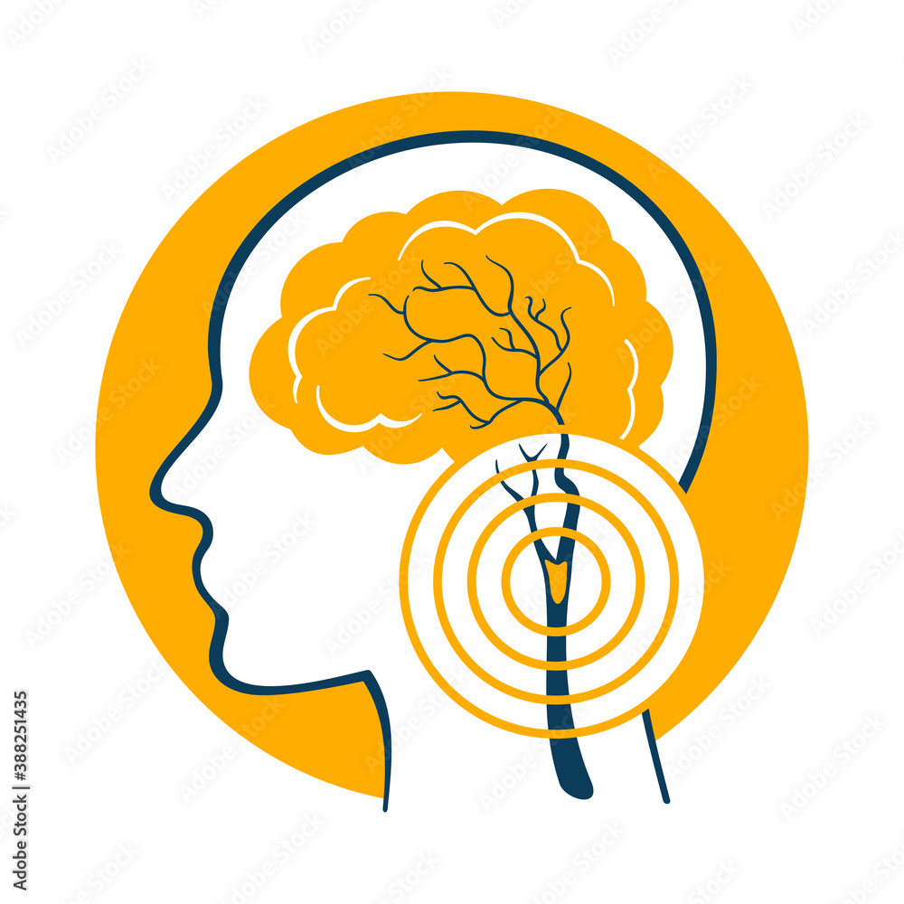 Cerebrovascular icon - disease that affect the blood vessels of brain ...